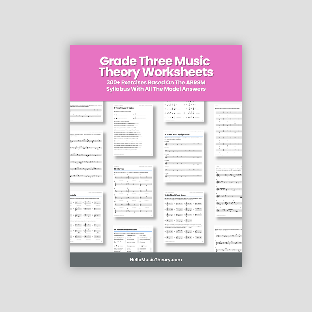 Grade 3 Music Theory Worksheets Pack – Hello Music Theory