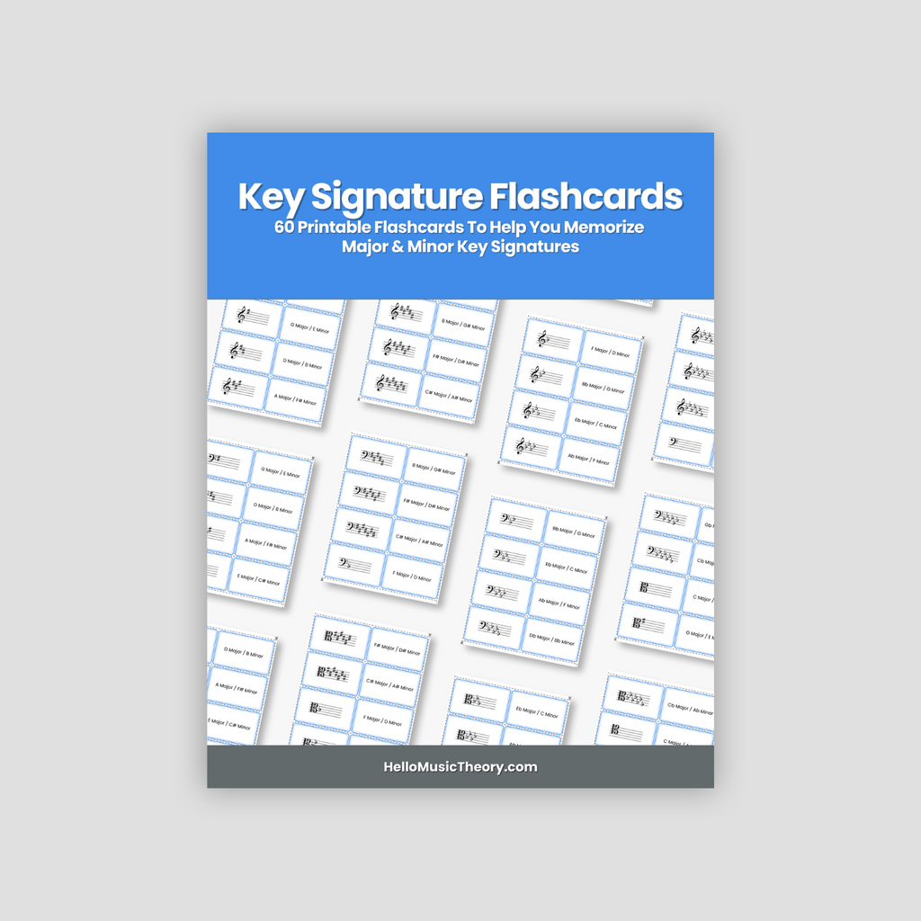 Key Signature PDF Flashcards – Hello Music Theory