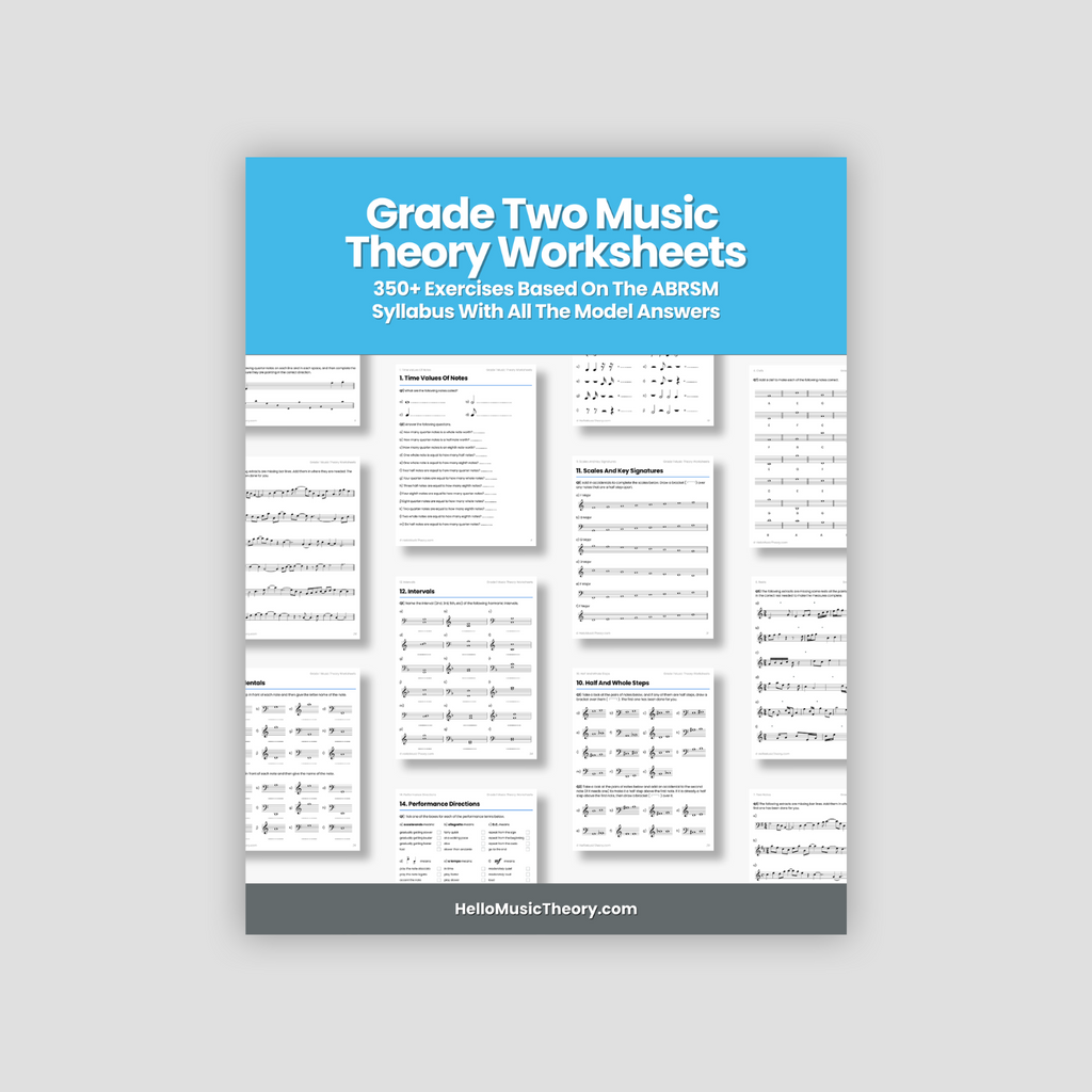 Grade 2 Music Theory Worksheets Pack – Hello Music Theory